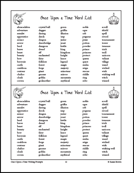 Once Upon a Time Writing Prompts image 4 - Warm Hearts Publishing